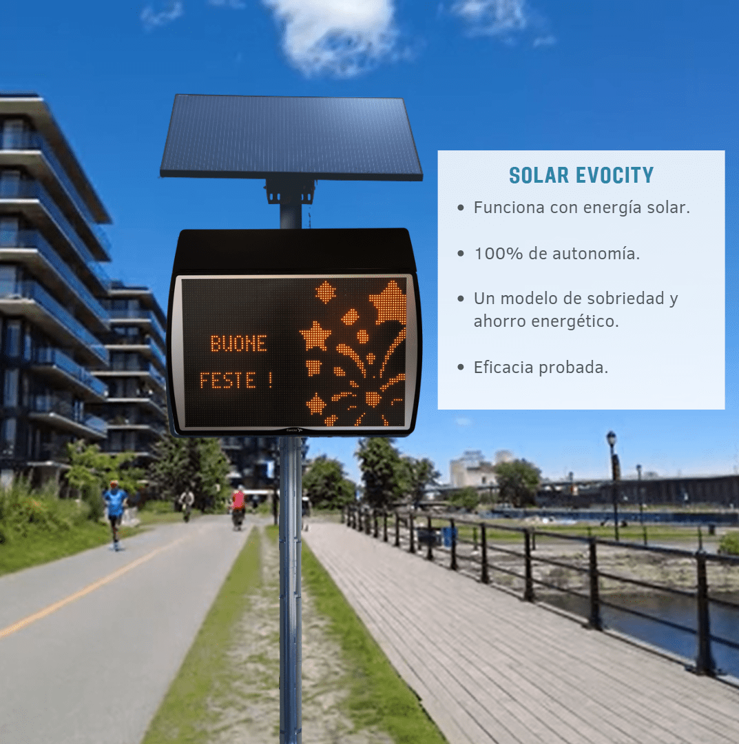 ¡Innovación mundial: lanzamiento del EVOCITY Solar, la única pantalla ...